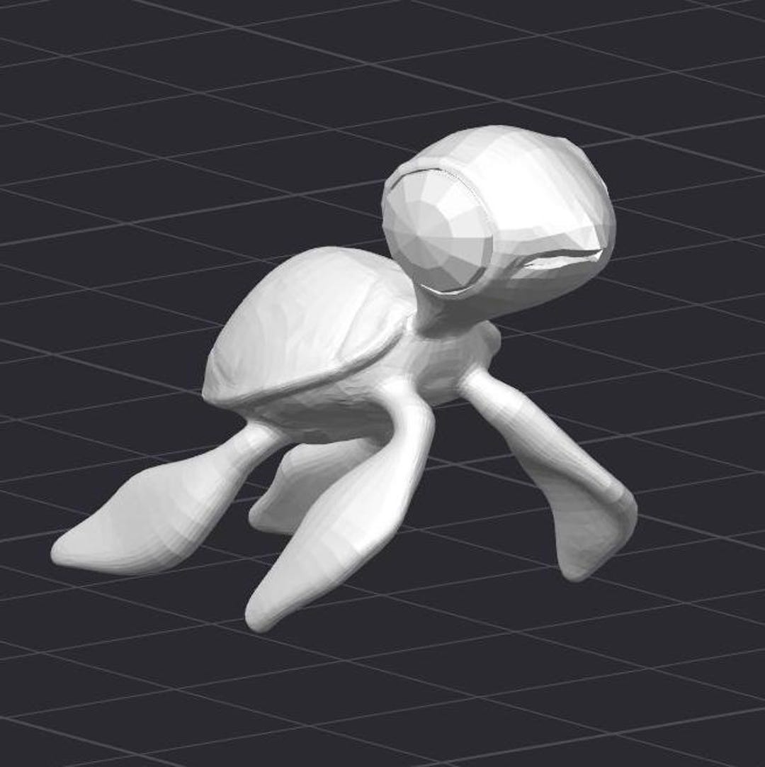 Cute Baby Sea Turtle STL 3D Printer File - Etsy