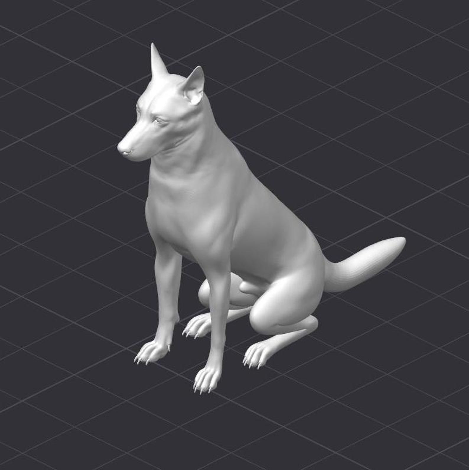 German Shepherd Dog STL 3D Printer File - Etsy