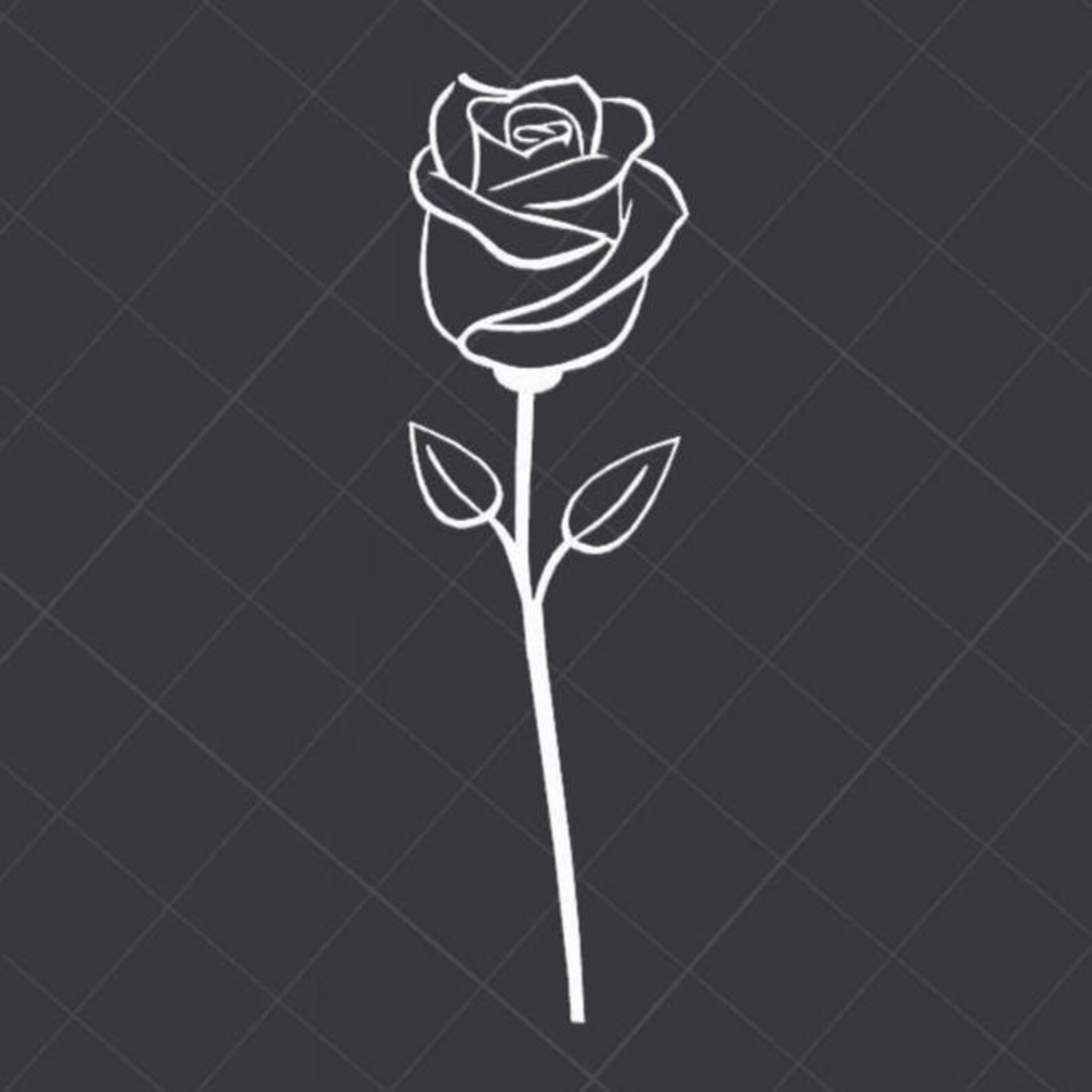 Rose Flower 2D Art STL 3D Printer File - Etsy