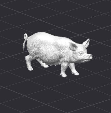 Pig Sow STL 3D Printer File Farm Animal - Etsy