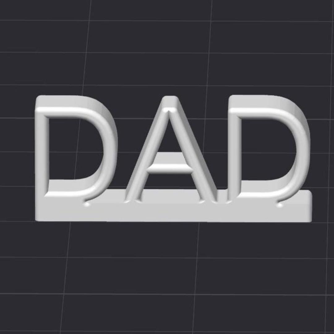 Simple Dad Fathers Day STL 3D Printer File - Etsy