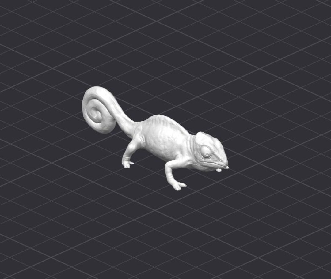 Chameleon STL 3D Printer File Reptile Lizard Cham - Etsy