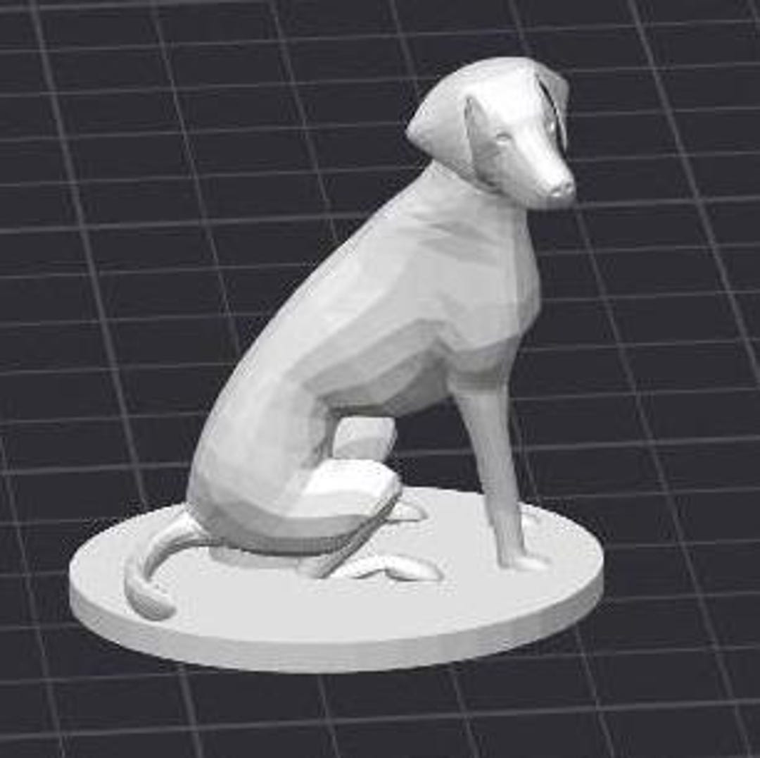 Sitting Dog STL 3D Printer File Animal Pet - Etsy