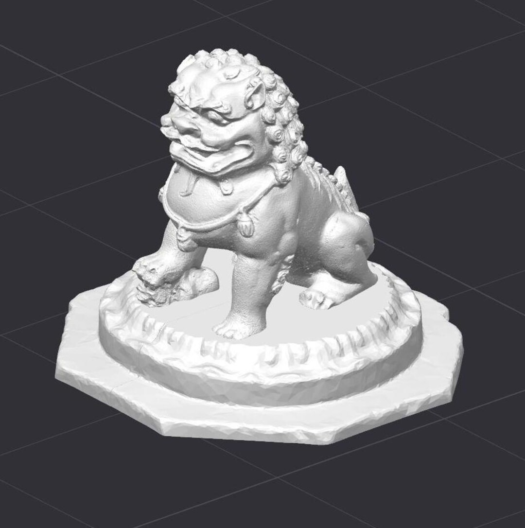 Chinese Ming Foo Dog Statue STL 3D Printer File - Etsy