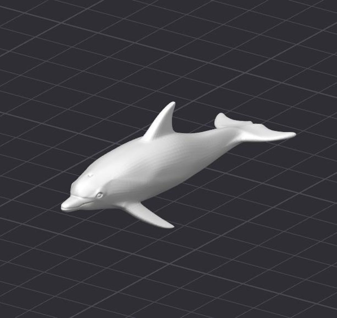 Dolphin STL 3D Printer File - Etsy