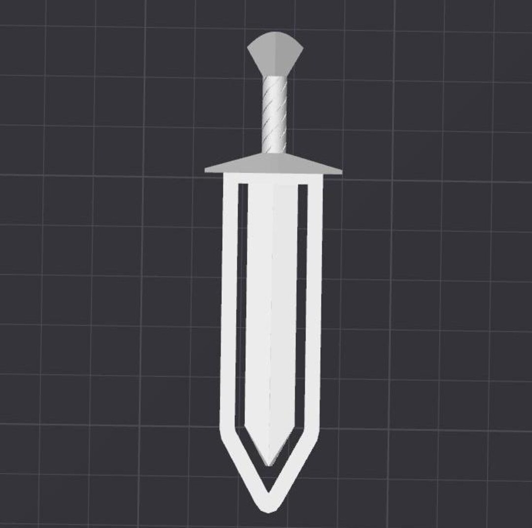 Sword Bookmark STL 3D Printer File - Etsy