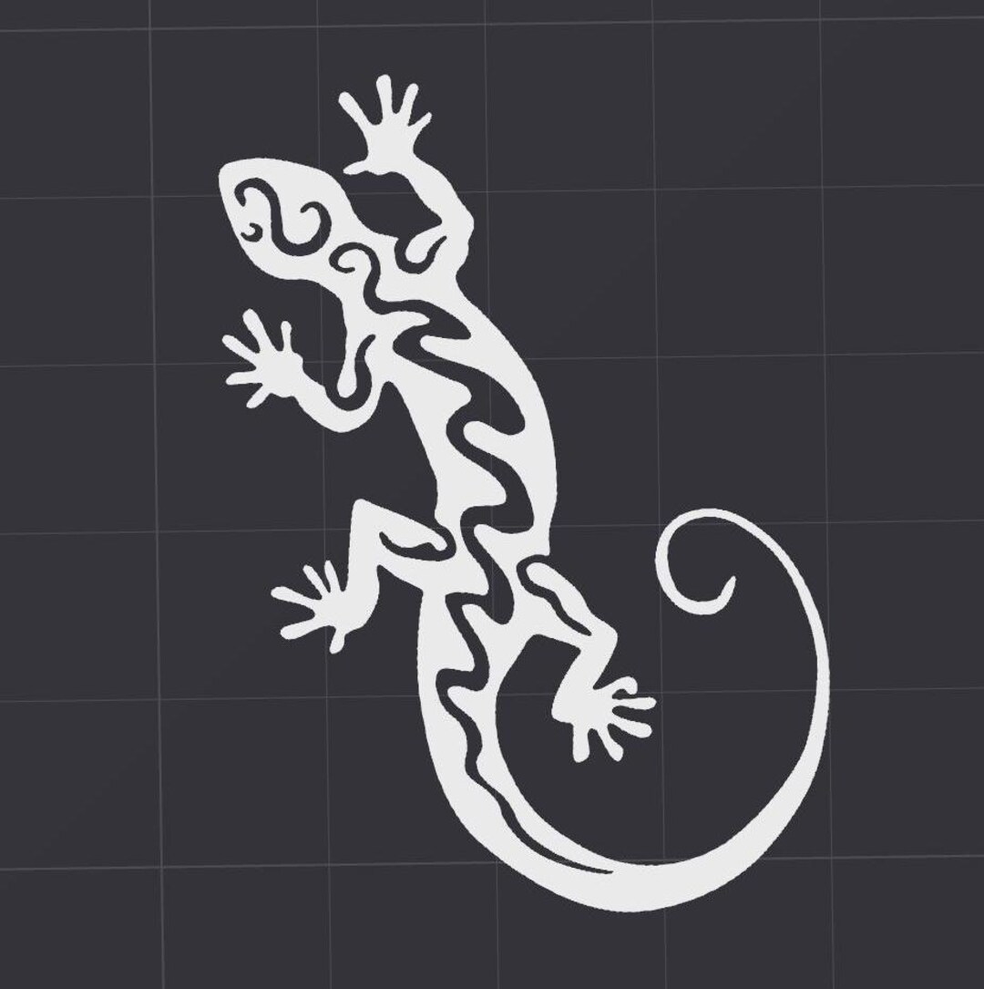 Tribal Lizard Wall Art STL 3D Printer File - Etsy