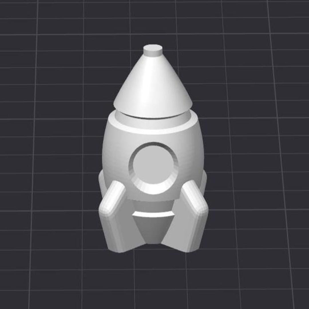 Space Ship Rocket Toy STL 3D Printer File - Etsy