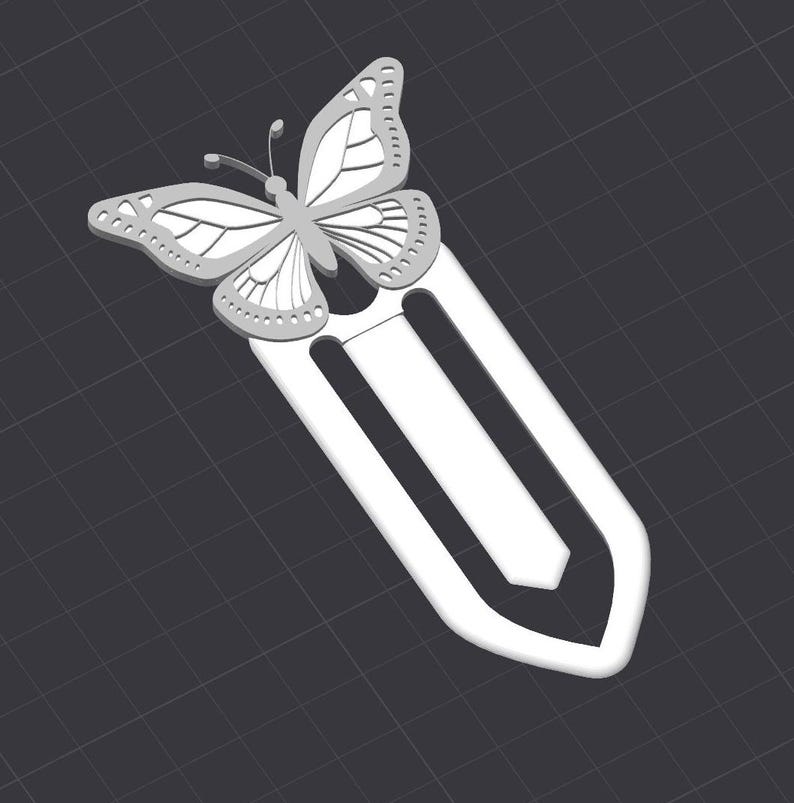 Butterfly Bookmark Reading STL 3D Printer File - Etsy