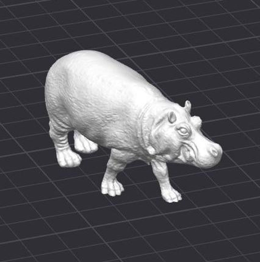 Hippopotamus STL 3D Printer File Hippo Animal - Etsy