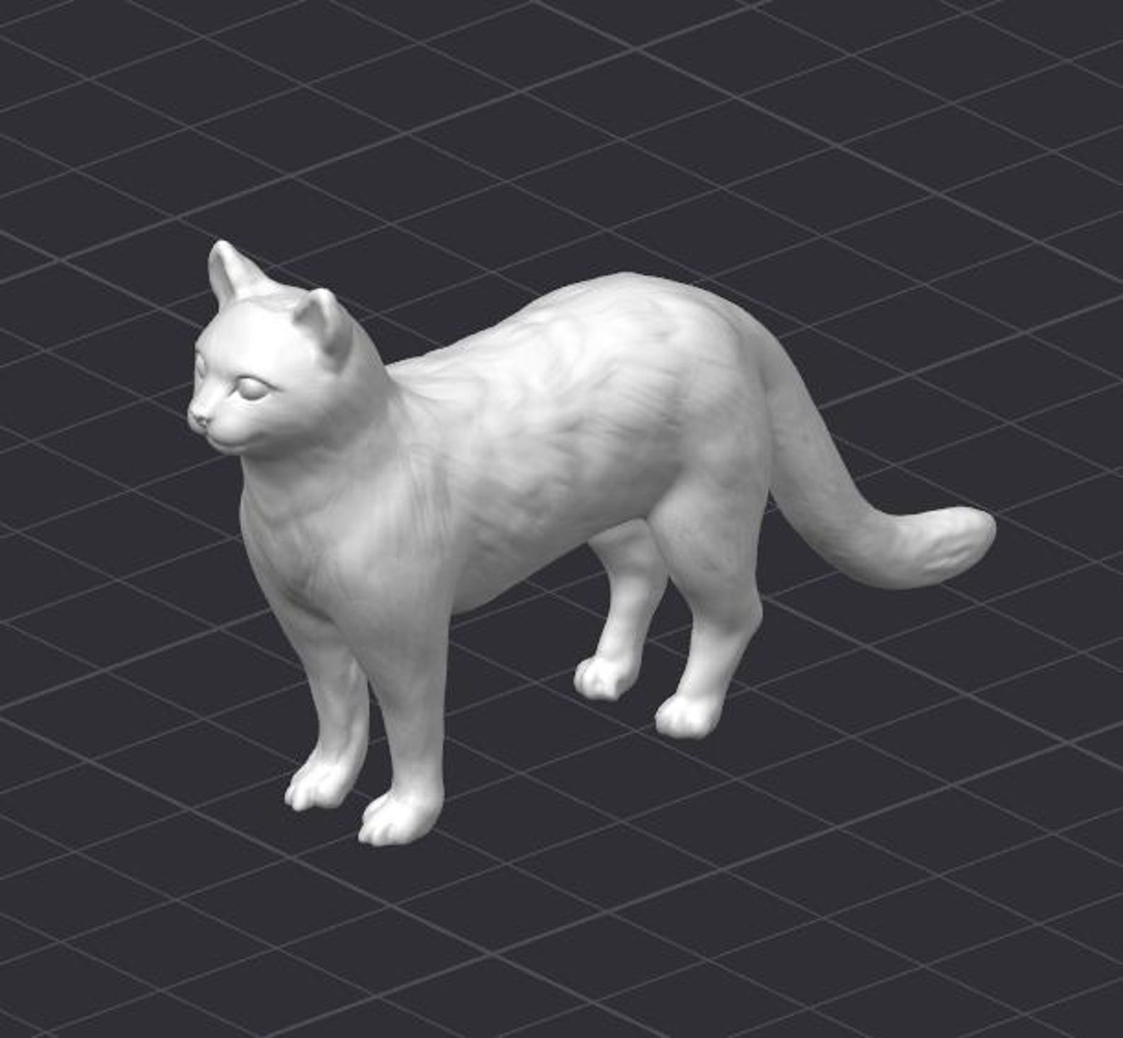 Cat STL 3D Printer File Kitten - Etsy