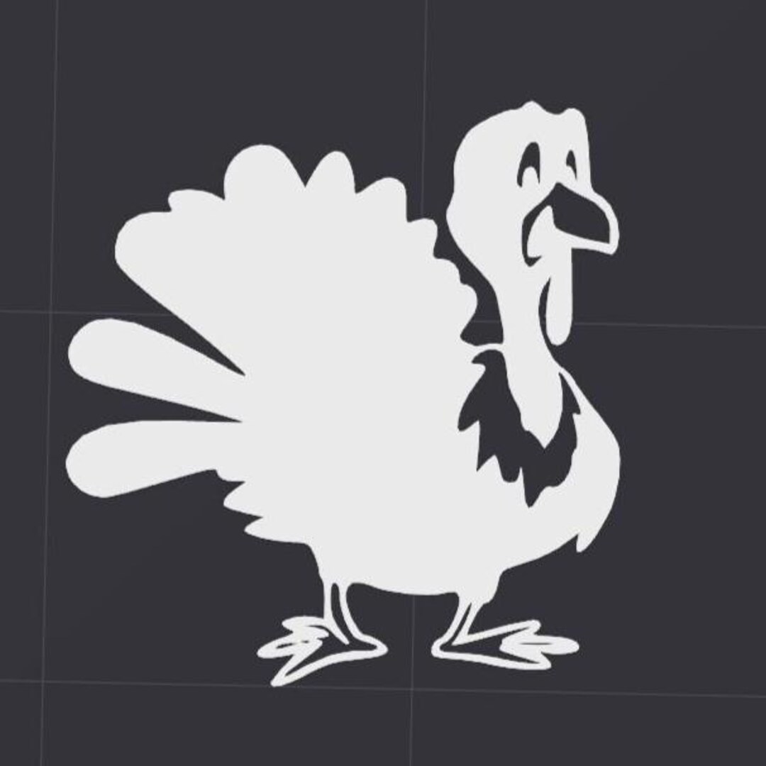Turkey Thanksgiving Charm STL 3D Printer File - Etsy