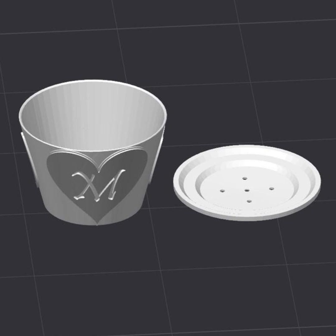 Mothers Day Flower Pot Mom STL 3D Printer File - Etsy