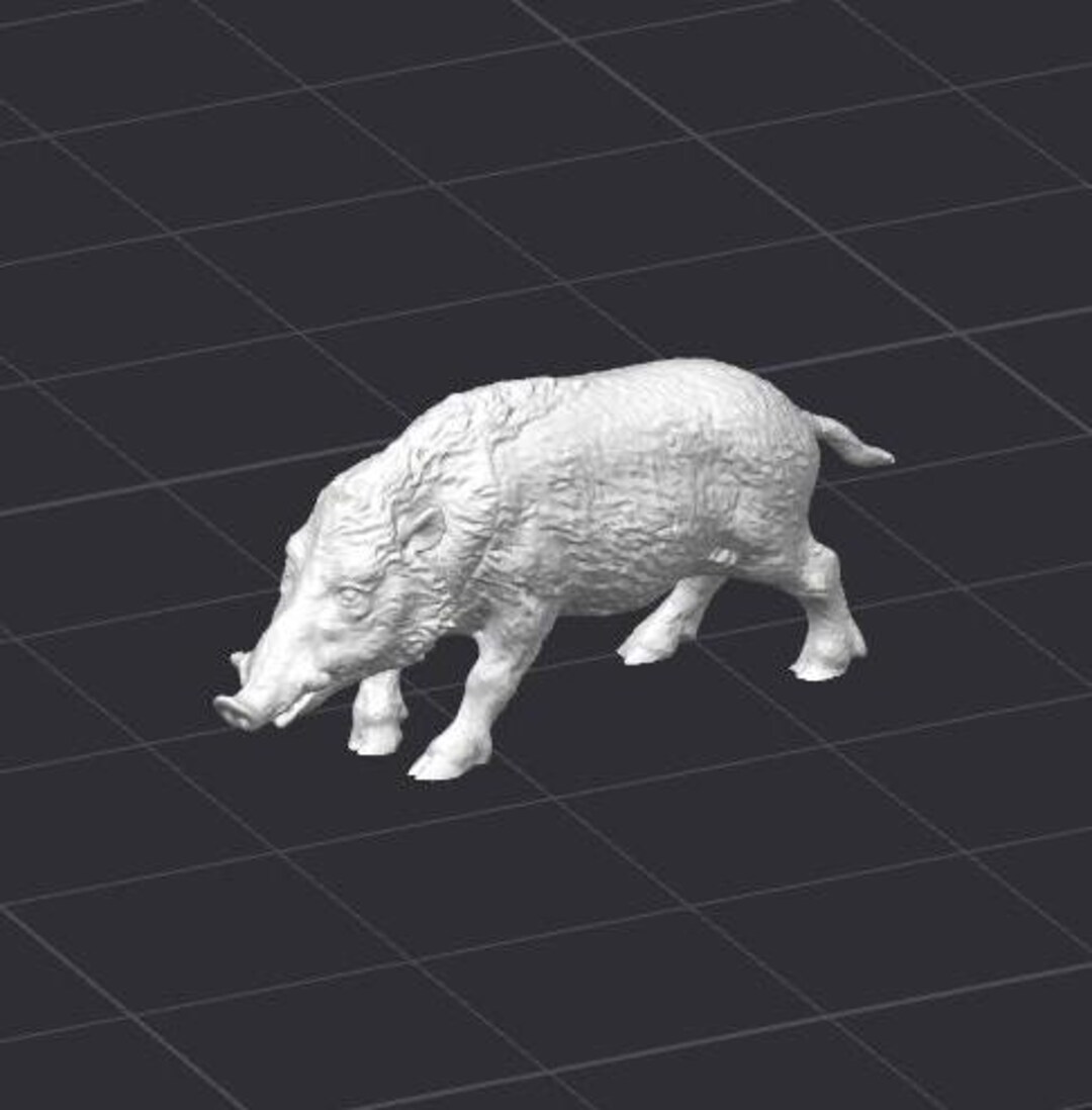Warthog Pig STL 3D Printer File Boar Animal - Etsy