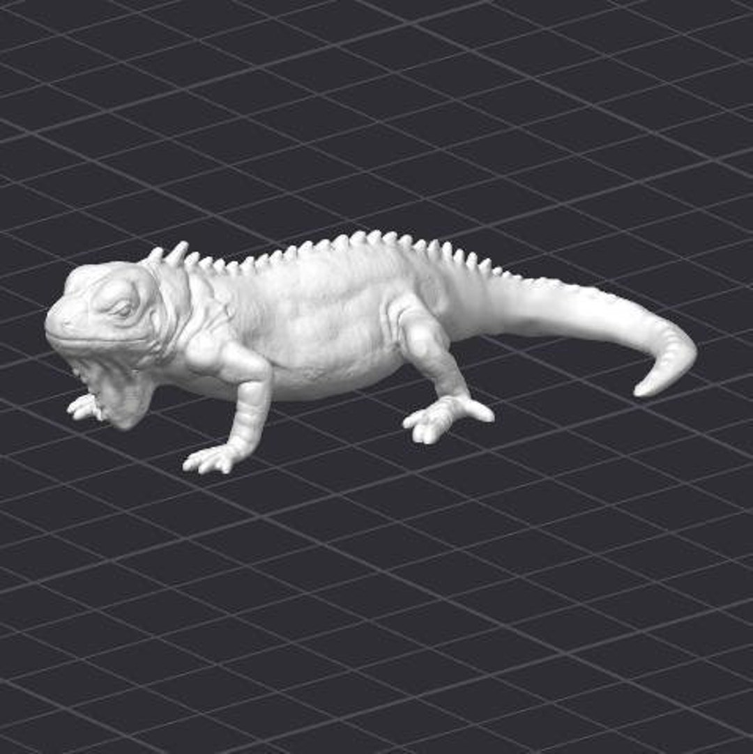 Iguana STL 3D Printer File Reptile Lizard - Etsy