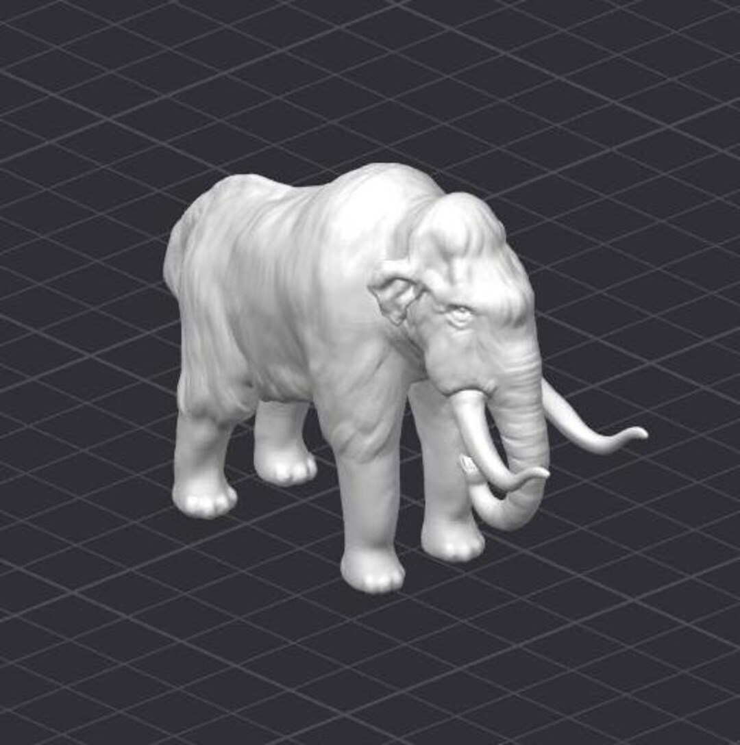 Mammoth STL 3D Printer File Wooly - Etsy
