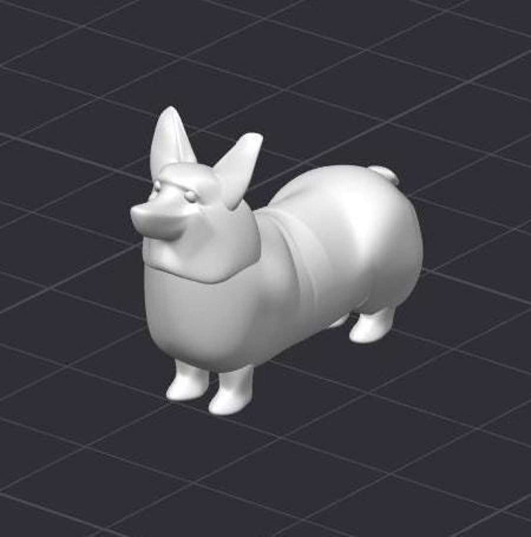 Corgi Dog STL 3D Printer File Animal Pet - Etsy