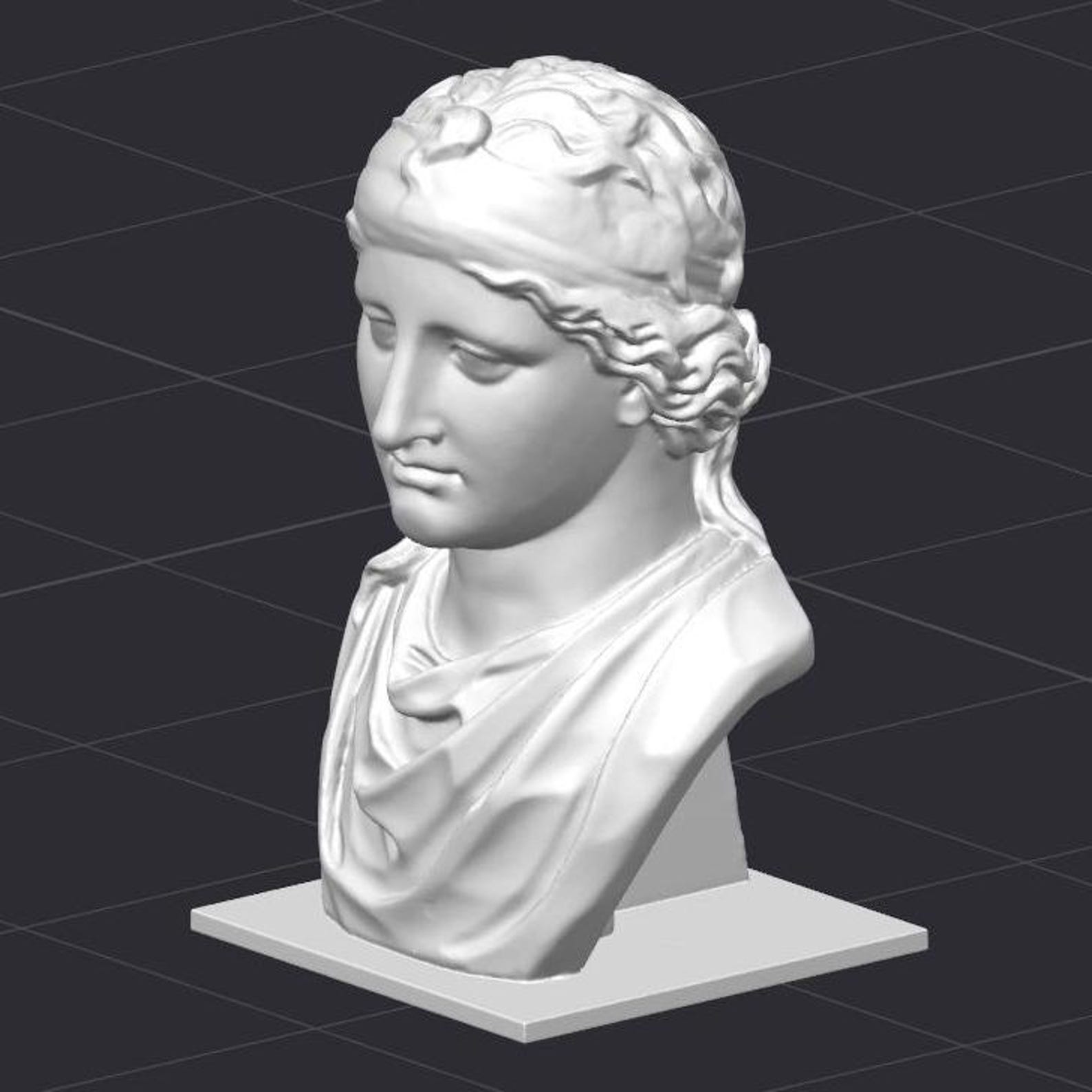 Goddess Aphrodite Bust STL 3D Printer File - Etsy
