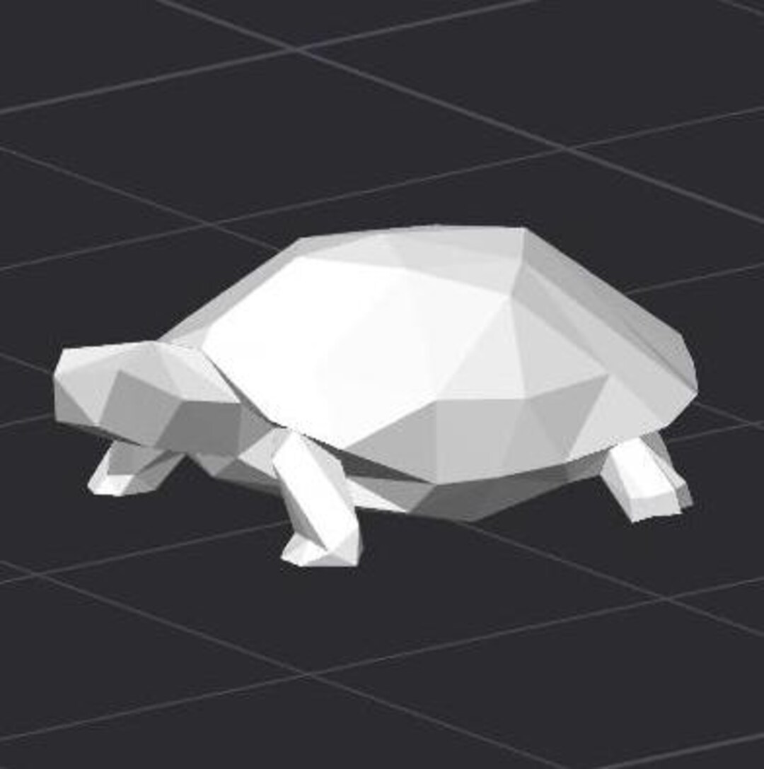 Low Poly Tortoise Turtle STL 3D Printer File - Etsy