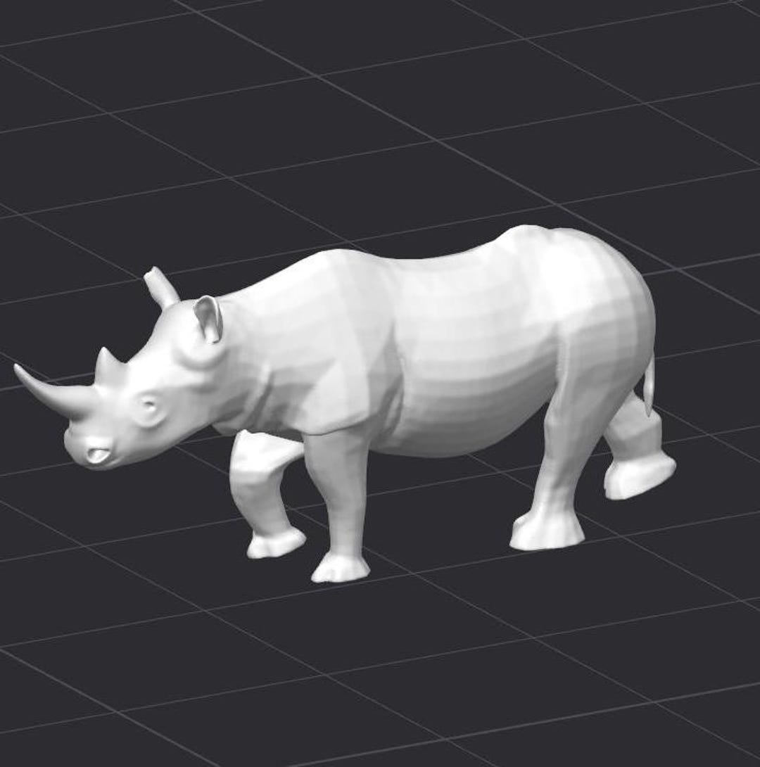 Rhino Rhinoceros STL 3D Printer File - Etsy