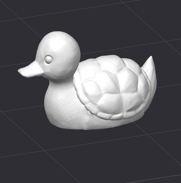 Turtle Duck STL 3D Printer File - Etsy