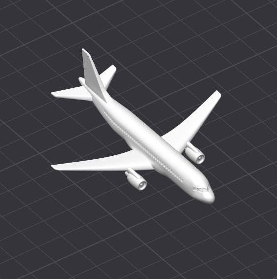 Airplane STL 3D Printer File Plane Aviation - Etsy