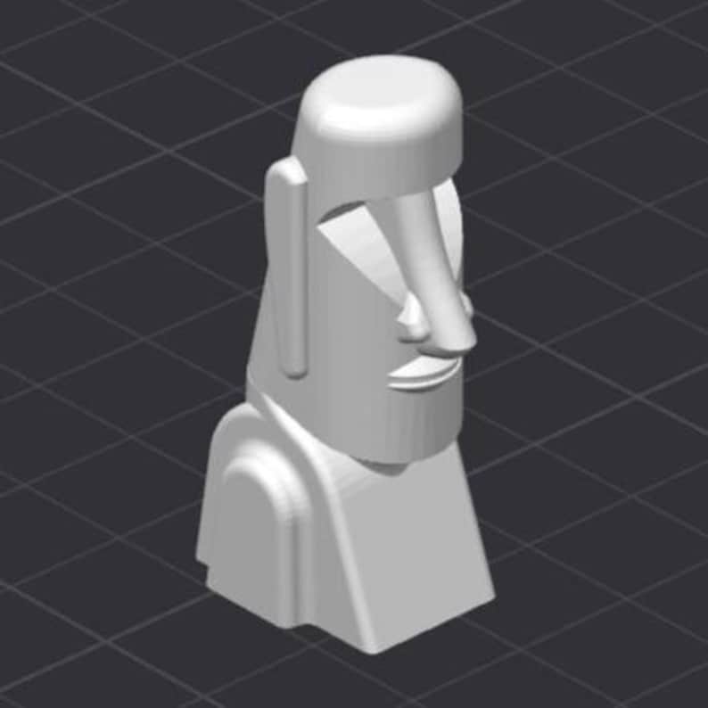 Moai Easter Island Statue STL 3D Printer File - Etsy