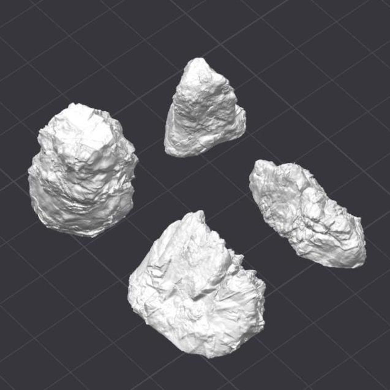 Rock Formations Terrain Pack STL 3D Printer File - Etsy