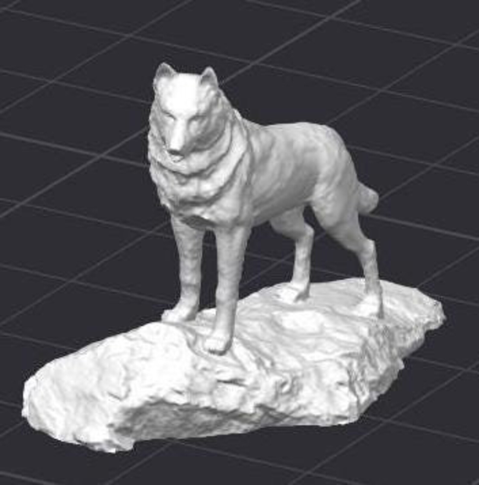 Wolf Husky Dog STL 3D Printer File Statue - Etsy