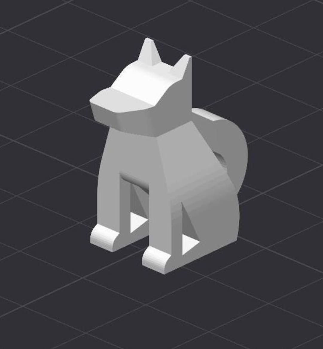 Dog Pocket Totem Charm STL 3D Printer File - Etsy