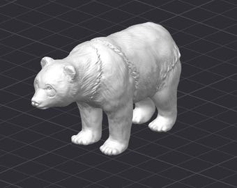 Geometric Panda Bear STL File, Wall Art STL Files, 3D Printer Files, 3D ...