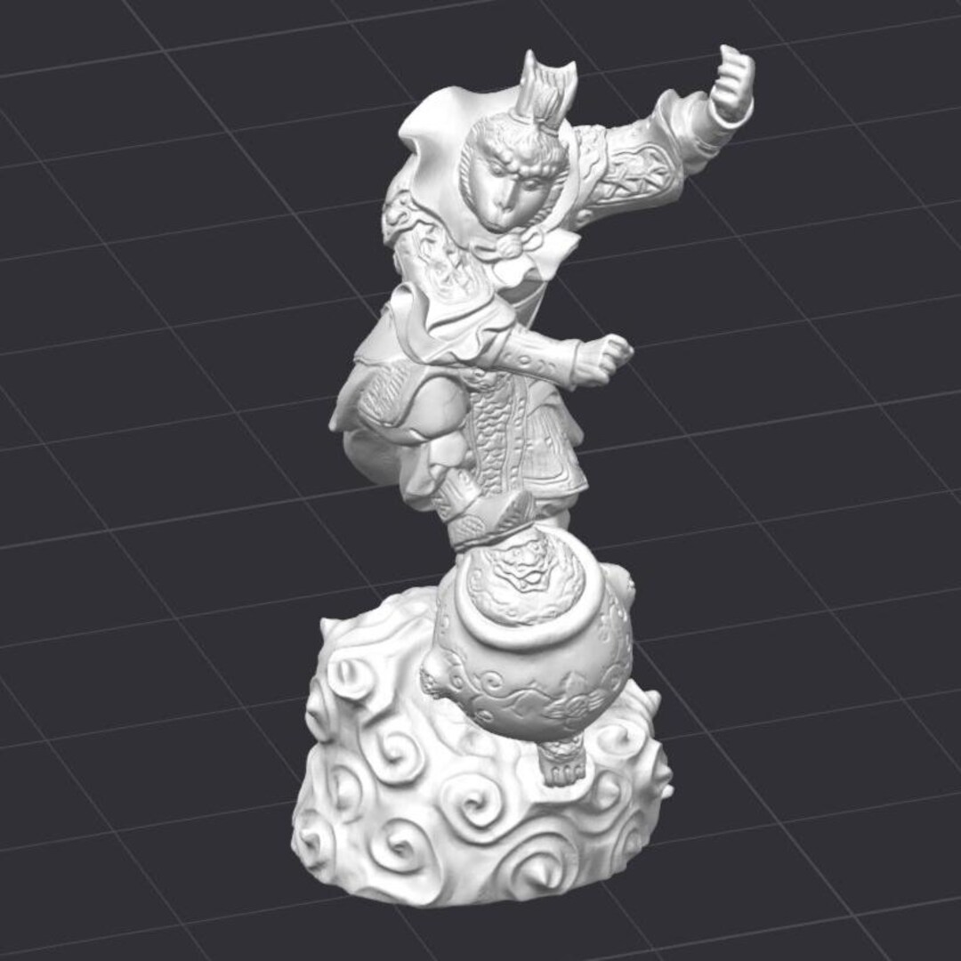 Monkey King Sun Wukong Buddhism STL 3D Printer File - Etsy