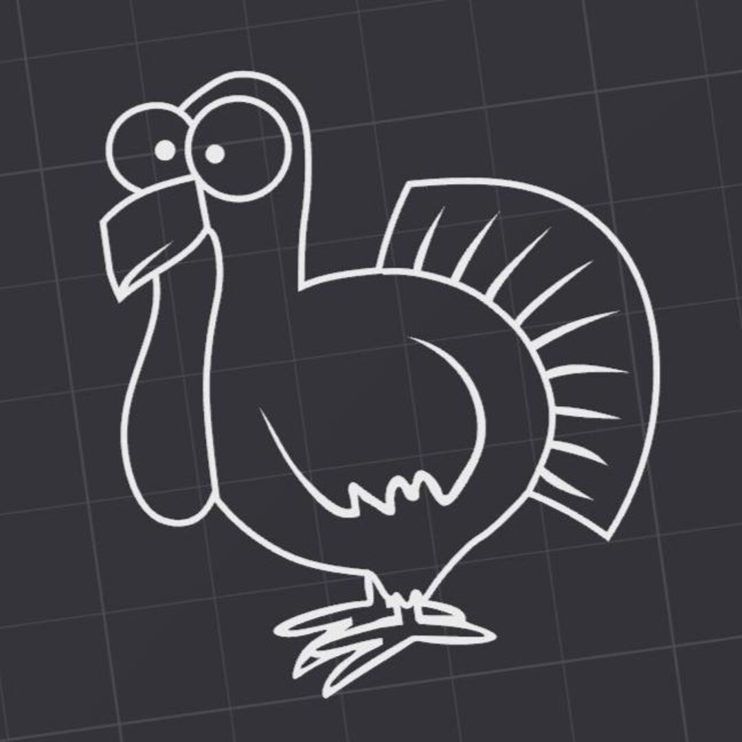 Turkey Art Thanksgiving STL 3D Printer File - Etsy