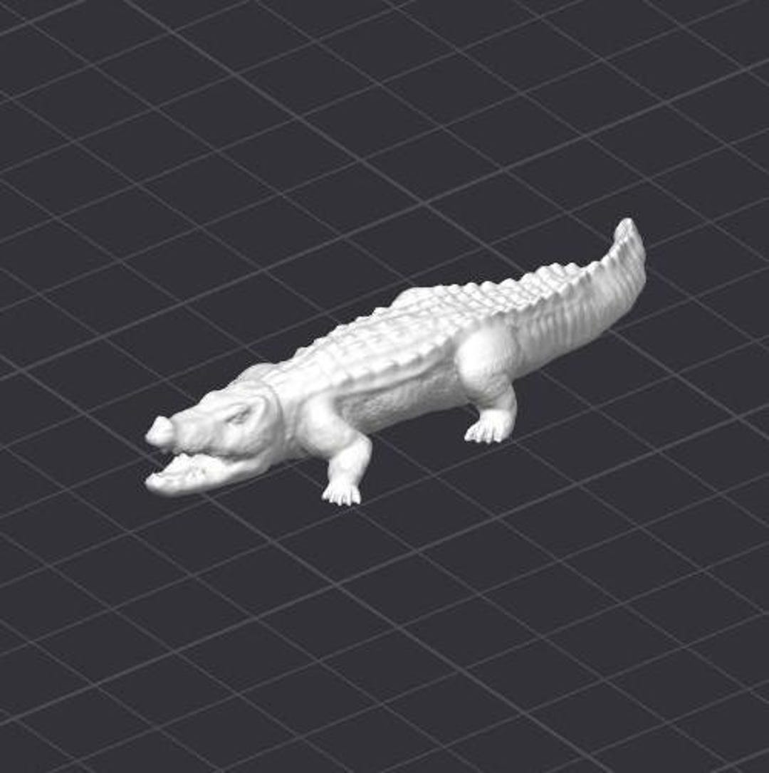 Crocodile STL 3D Printer File Reptile Alligator - Etsy