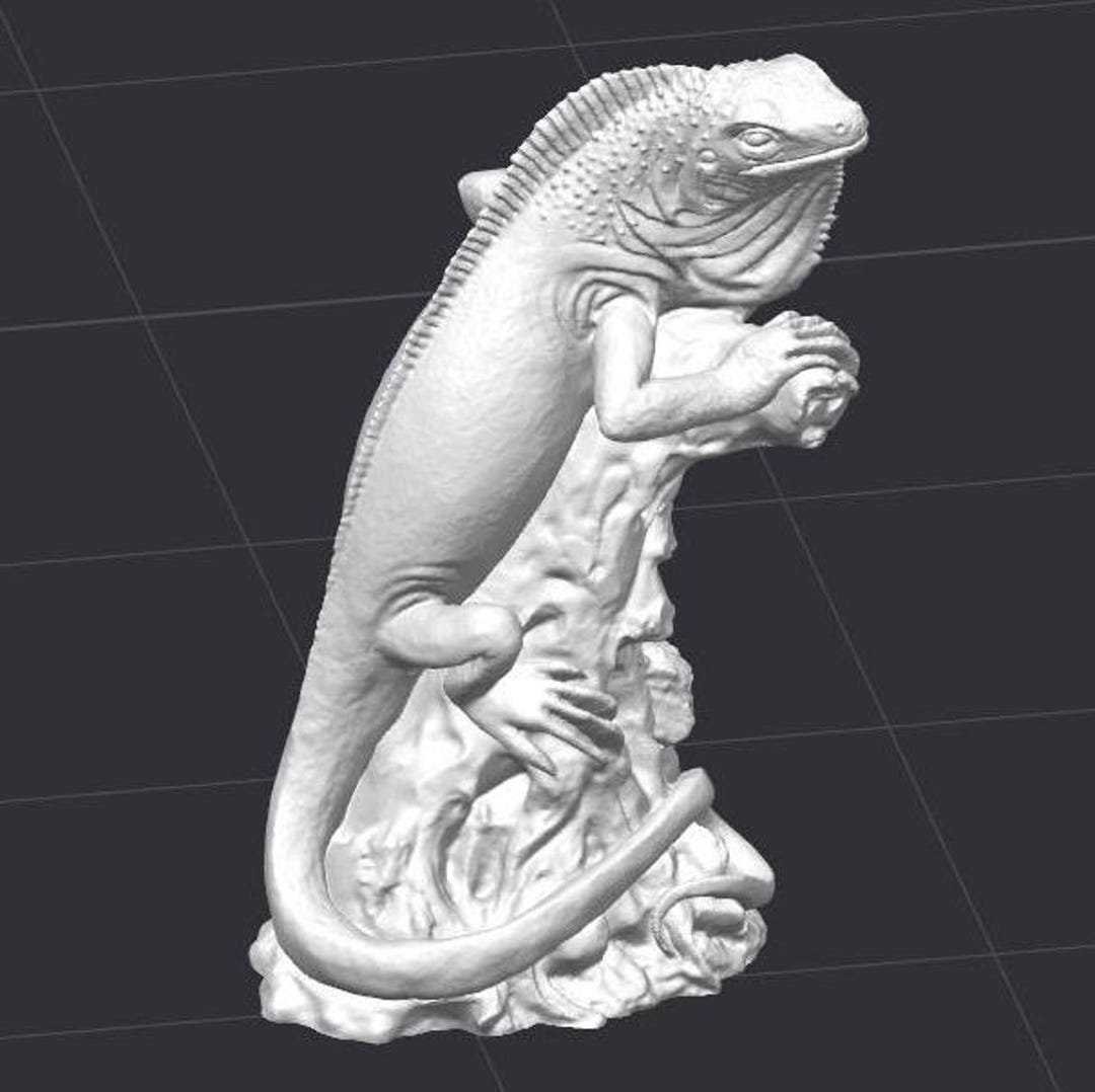 Iguana Lizard STL 3D Printer File - Etsy