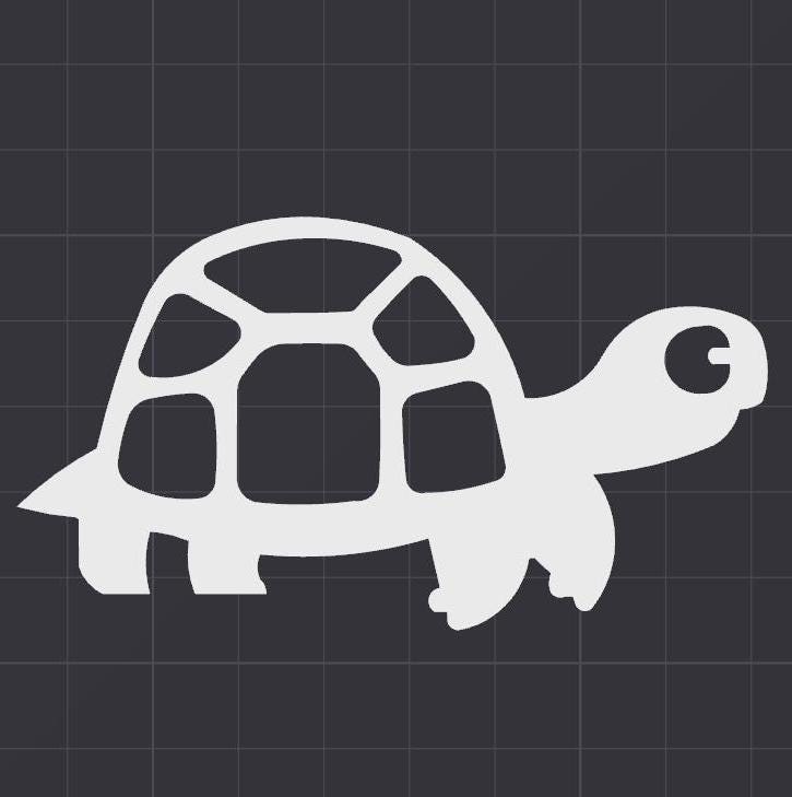 Turtle Tortoise 2D Wall Art STL 3D Printer File - Etsy