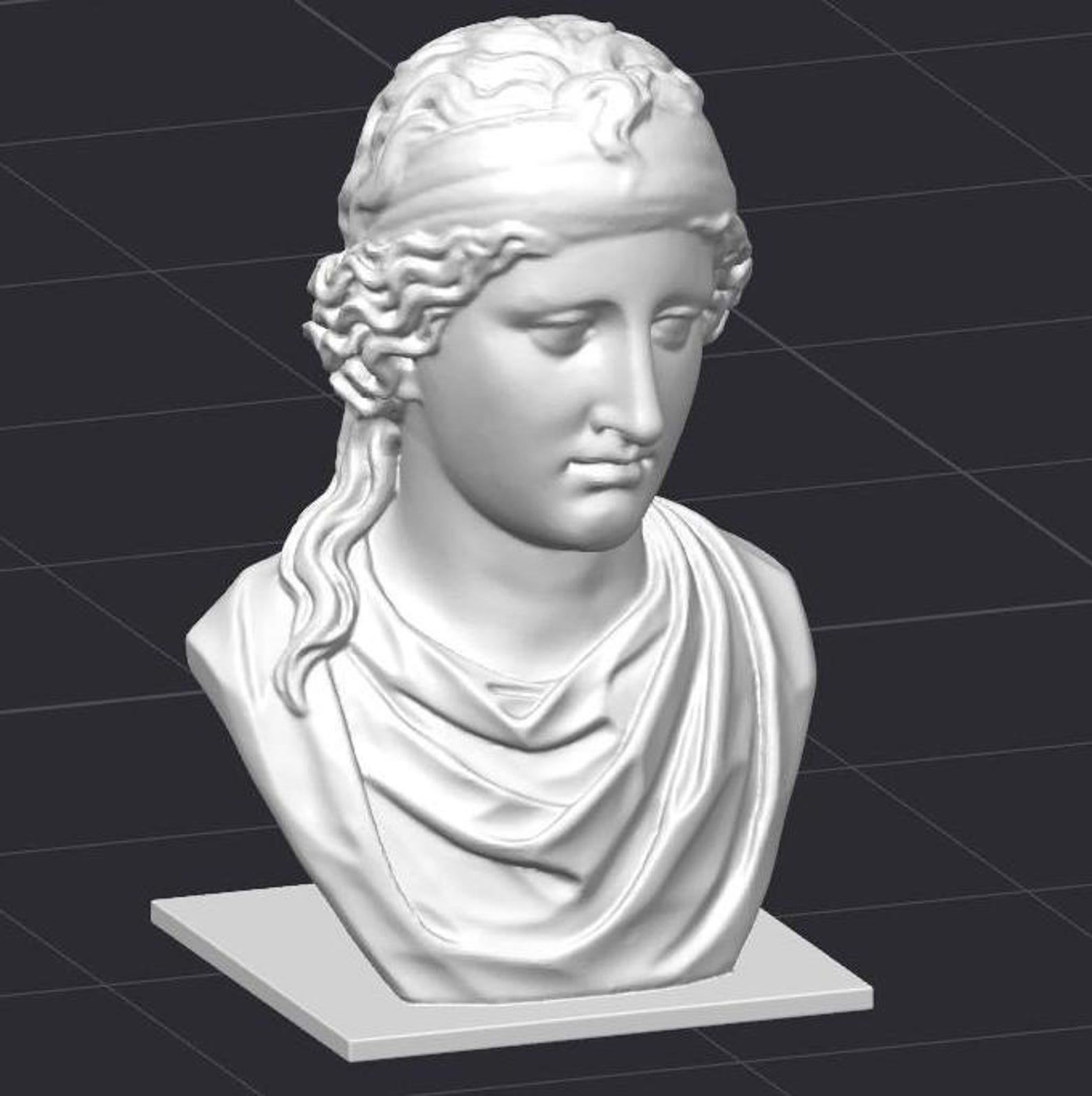 Goddess Aphrodite Bust STL 3D Printer File - Etsy