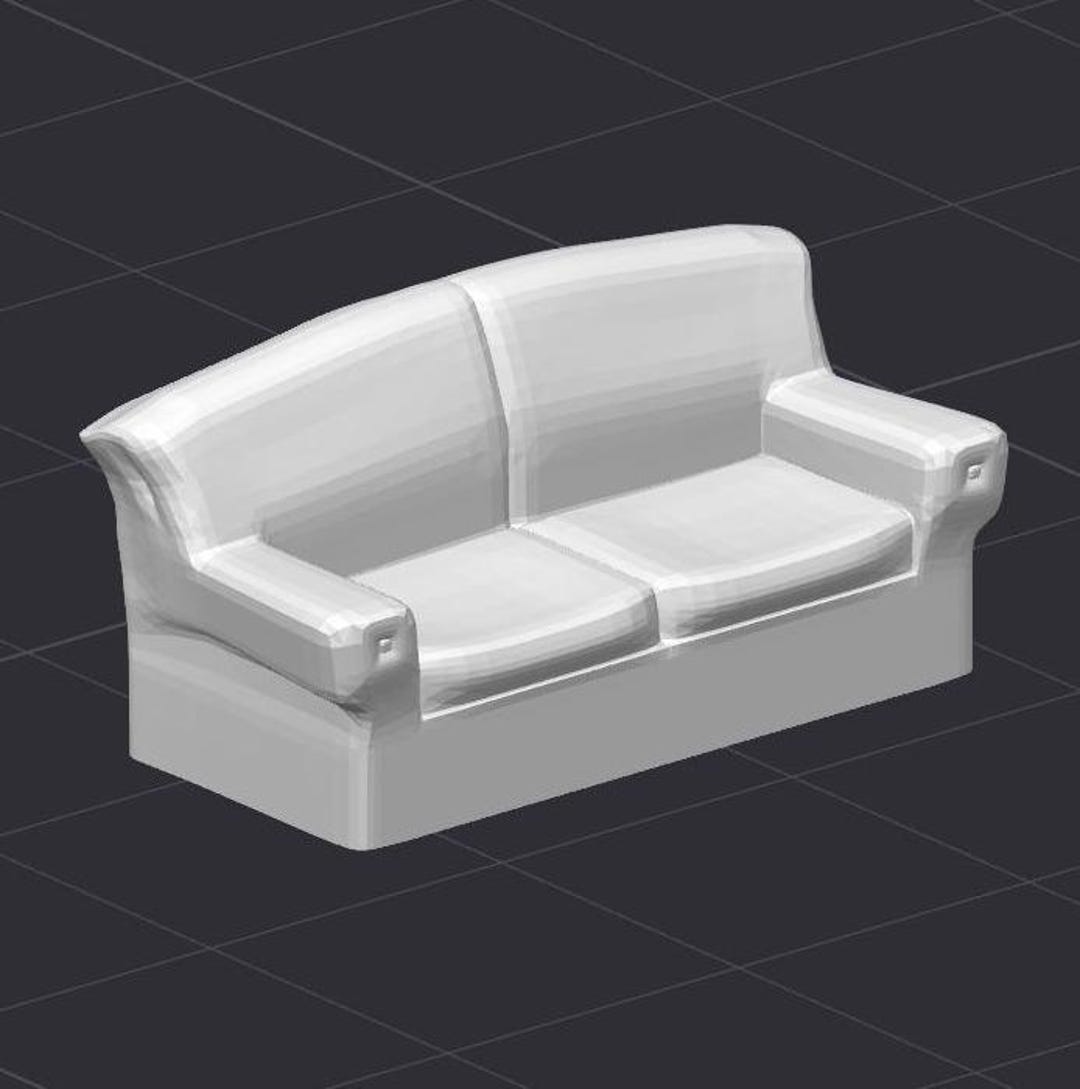 Couch Sofa STL 3D Printer File Seat Doll House - Etsy