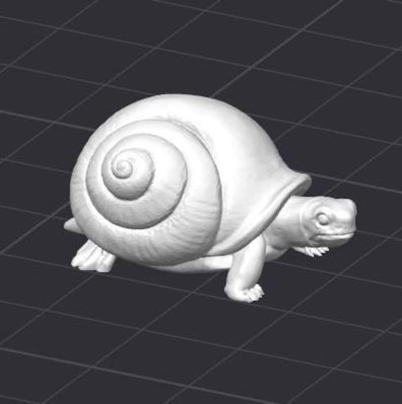 Snail Turtle STL 3D Printer File - Etsy