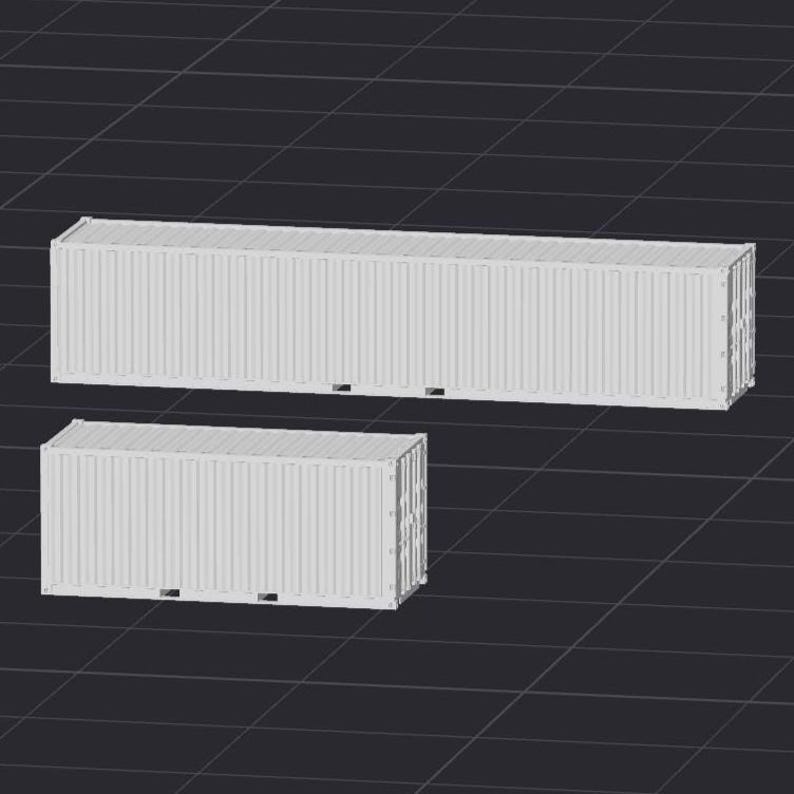Shipping Cargo Container Conex STL 3D Printer File - Etsy