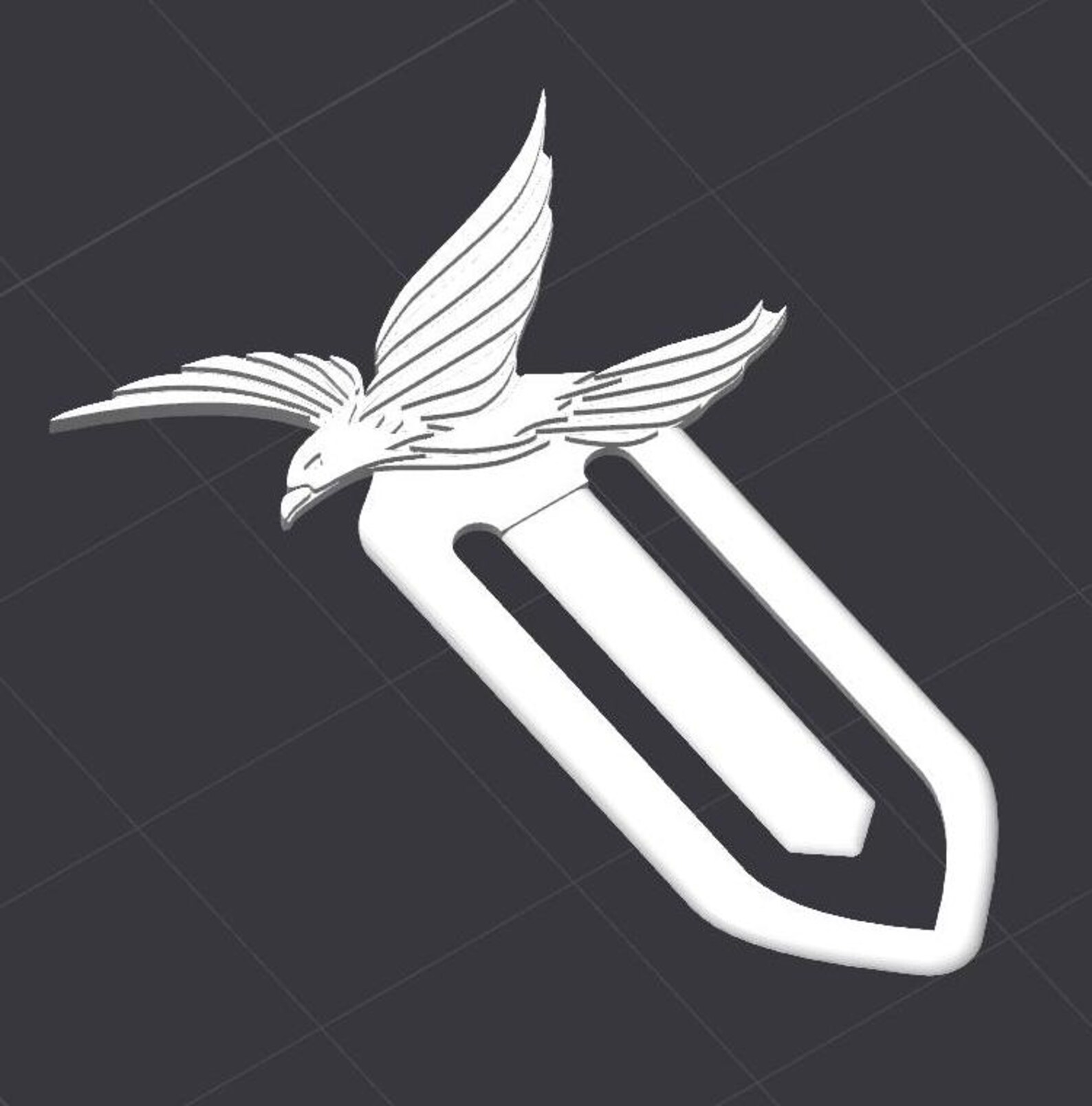 Eagle Bookmark Bird STL 3D Printer File - Etsy