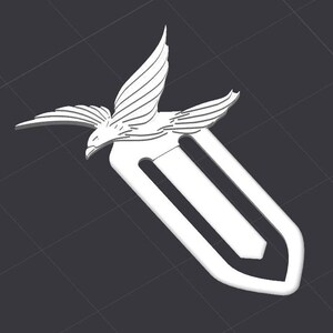 Eagle Bookmark Bird STL 3D Printer File - Etsy