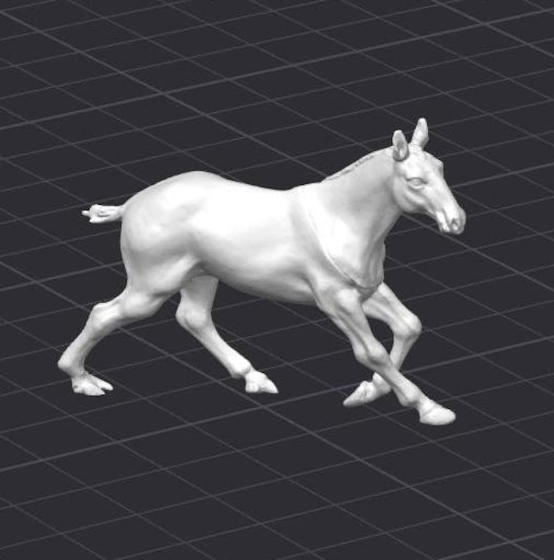 Horse STL 3D Printer File Colt Mare Equestrian - Etsy