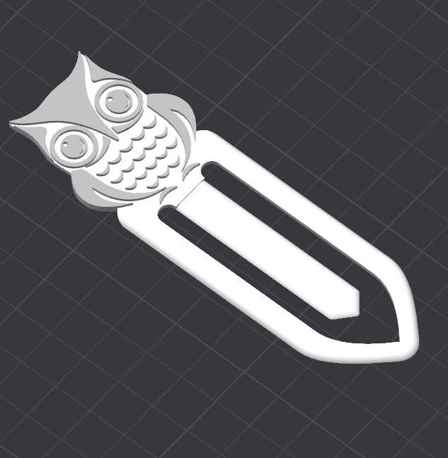 Owl Bookmark STL 3D Printer File - Etsy