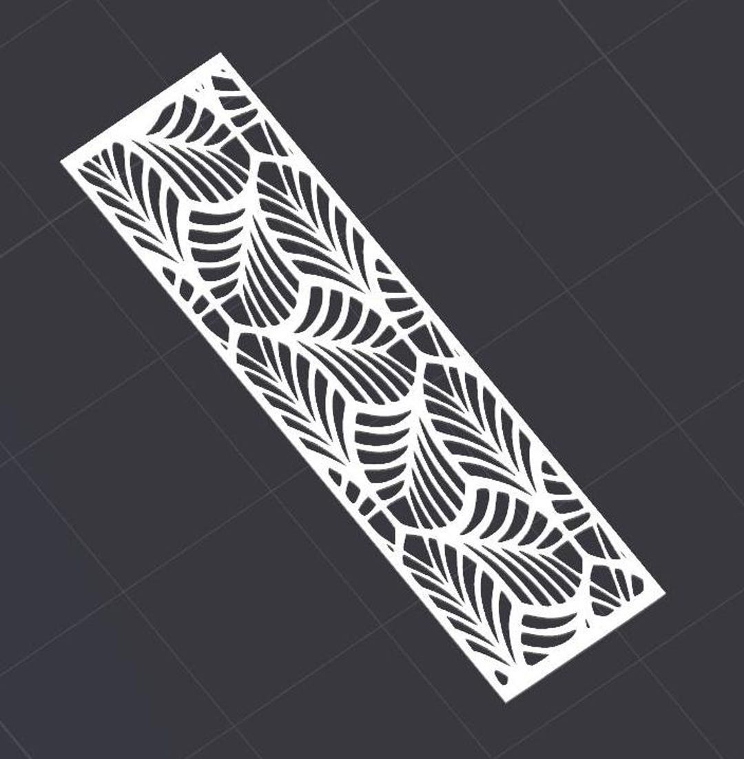 Palm Leaf Bookmark STL 3D Printer File - Etsy