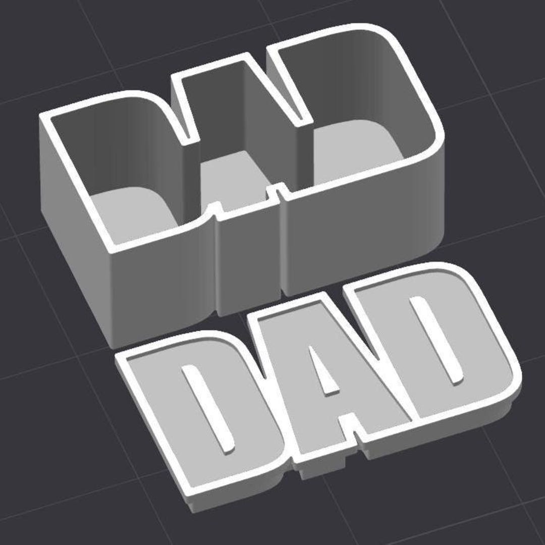 Dad Box Container Storage Fathers Day STL 3D Printer File - Etsy