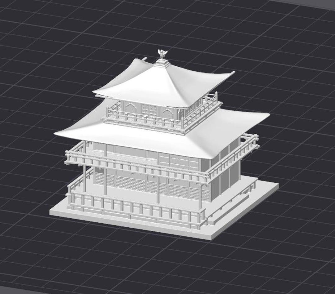 Kinkaku Ji Temple STL 3D Printer File Japan Buddha Buddhism Zen - Etsy