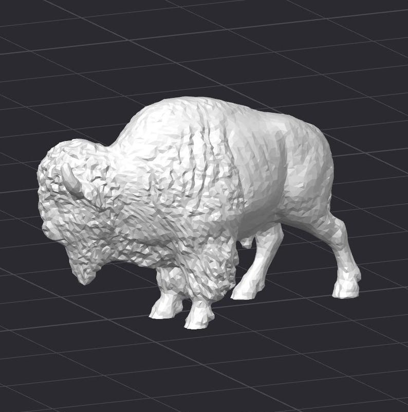 Bison Buffalo STL 3D Printer File - Etsy