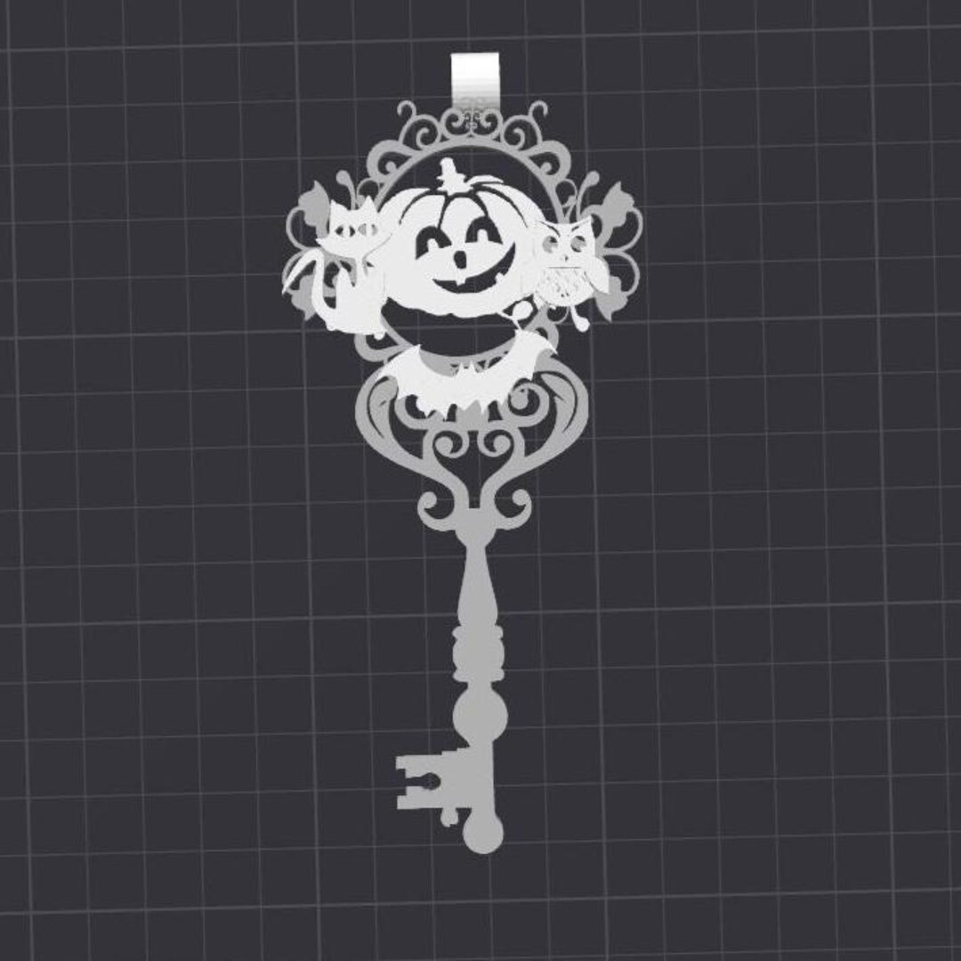 Halloween Skeleton Key Cat Bat Owl Pumpkin STL 3D Printer File - Etsy