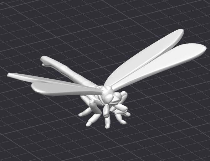 Dragonfly Dragon Fly STL 3D Printer File Insect - Etsy